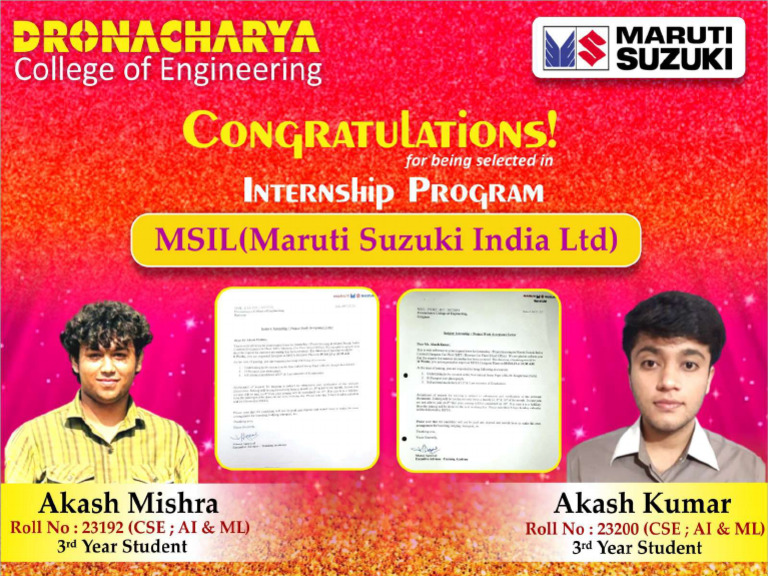 Maruri Suzuki Internship DCE | PDF