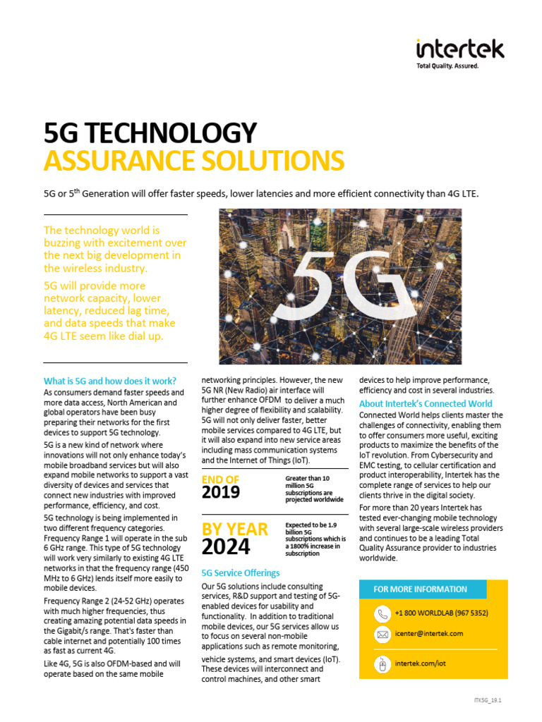 5G-Fact-Sheet | PDF | 4 G | Internet Access