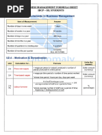 IB Business Management Data Booklet | PDF | Net Present Value | Revenue