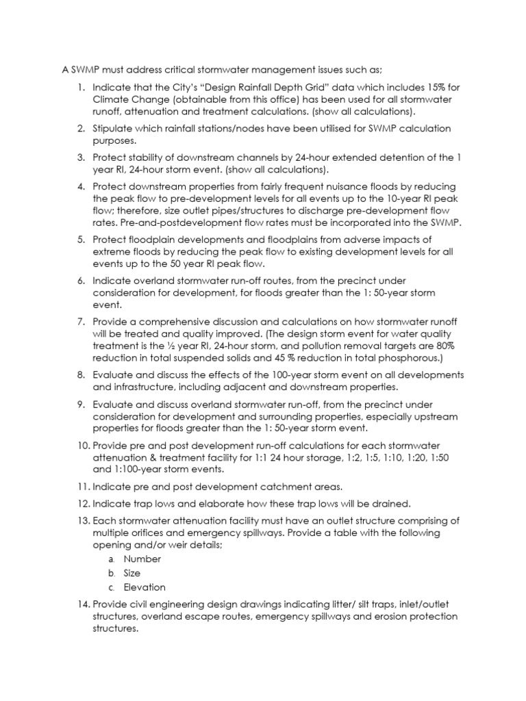 SWMP Requirements | PDF | Stormwater | Surface Runoff