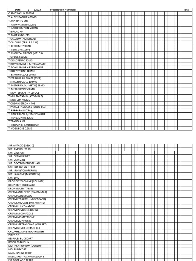 Daily Record Keeping Format | PDF