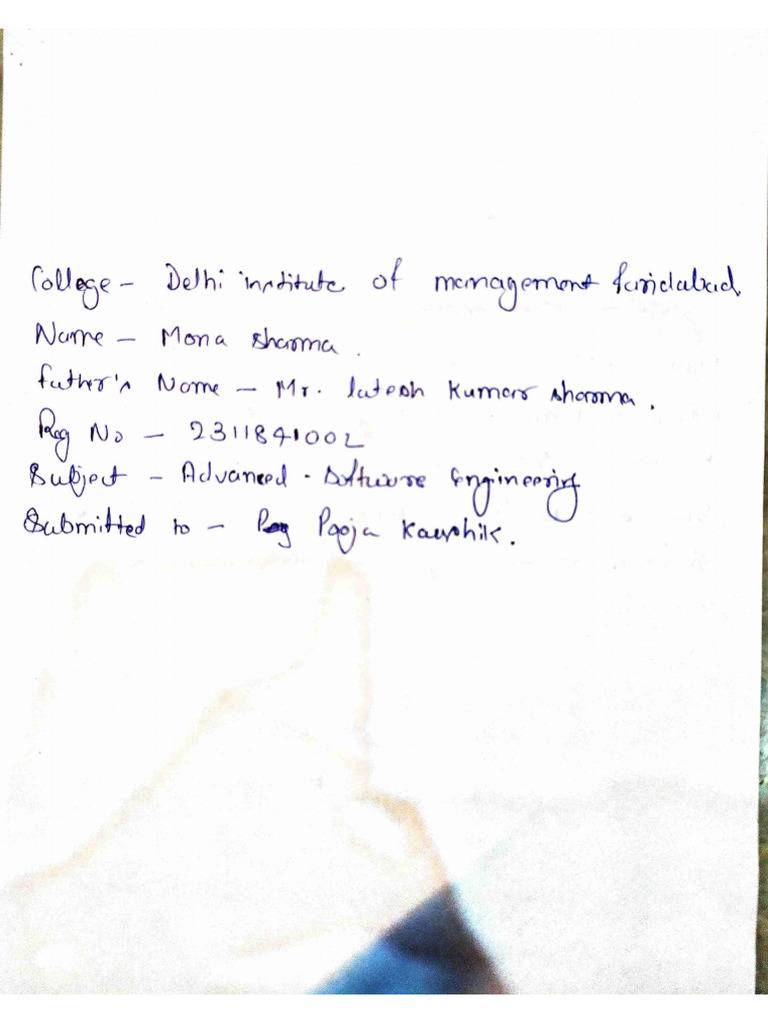 Advance Software Engineering (Mona Sharma) | PDF