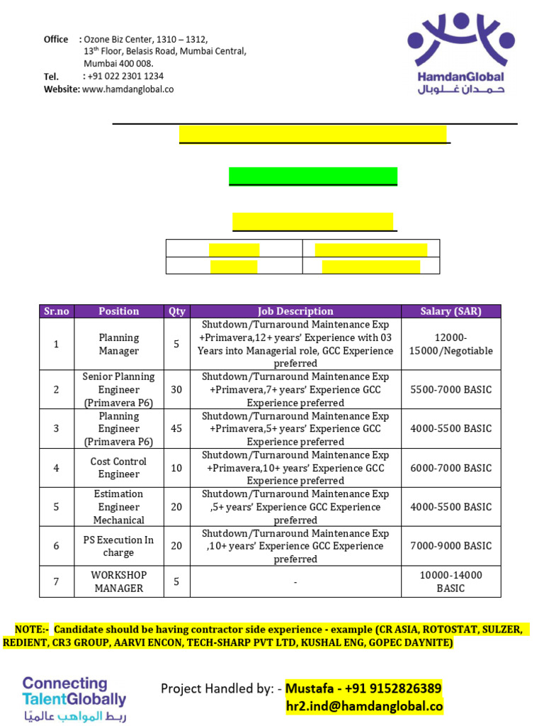ABIS VACANCY - CLIENT INTERVIEW | PDF | Working Conditions | Economies