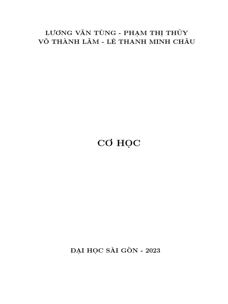 Ch c3 Dong Hoc He Chat Diem | PDF