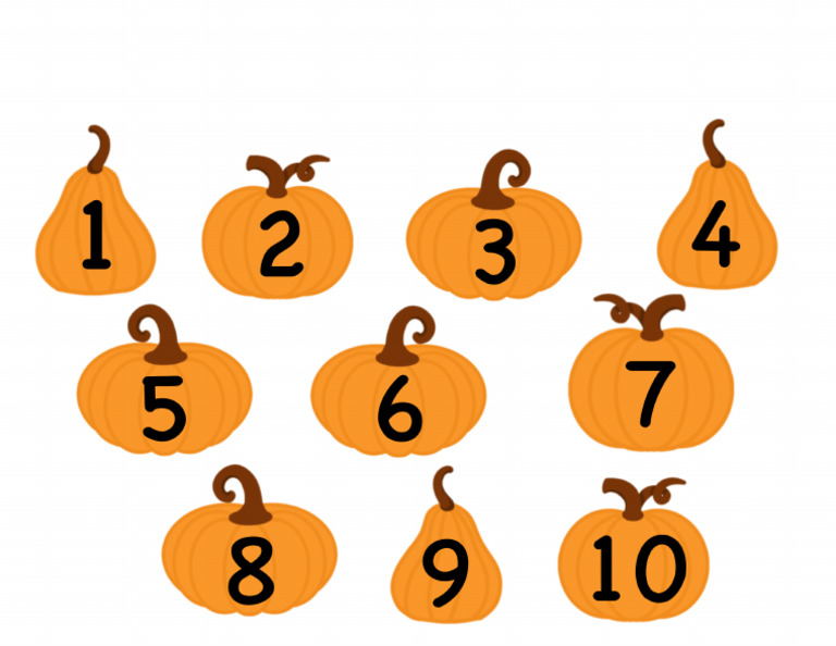 Match The Pumpkins 1-10 | PDF