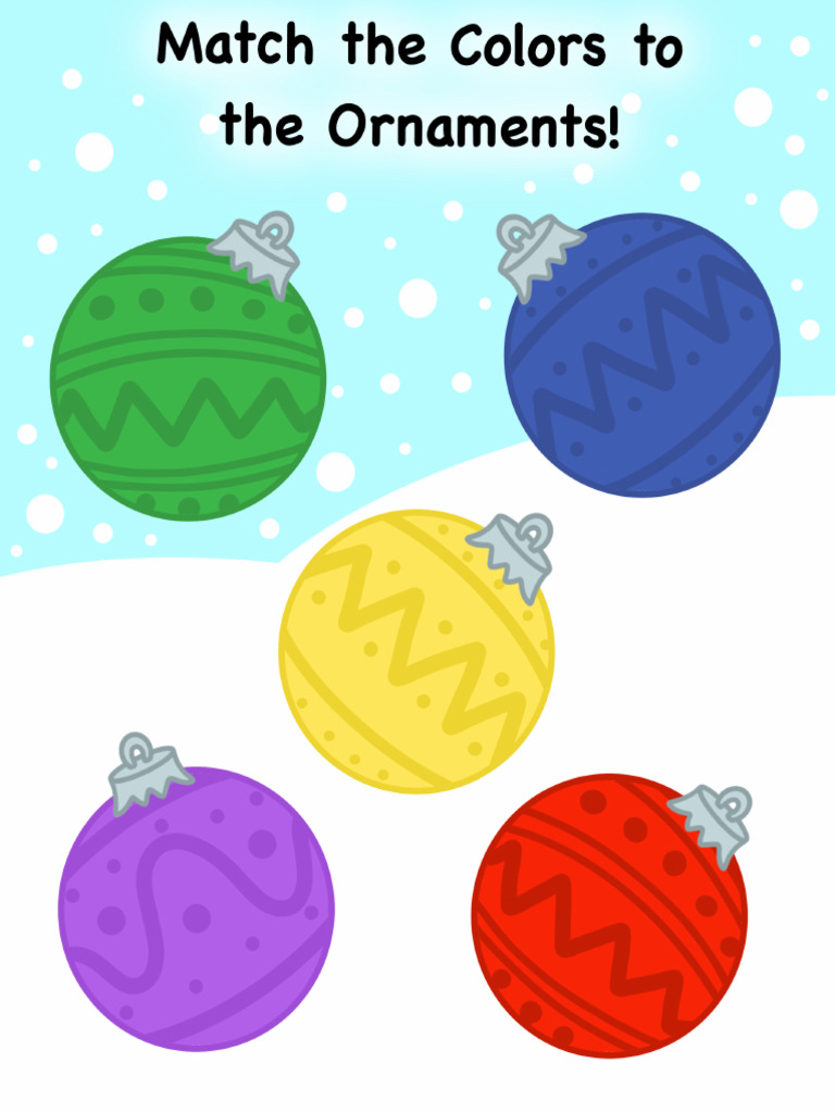 Ornament Color Matching Activity | PDF