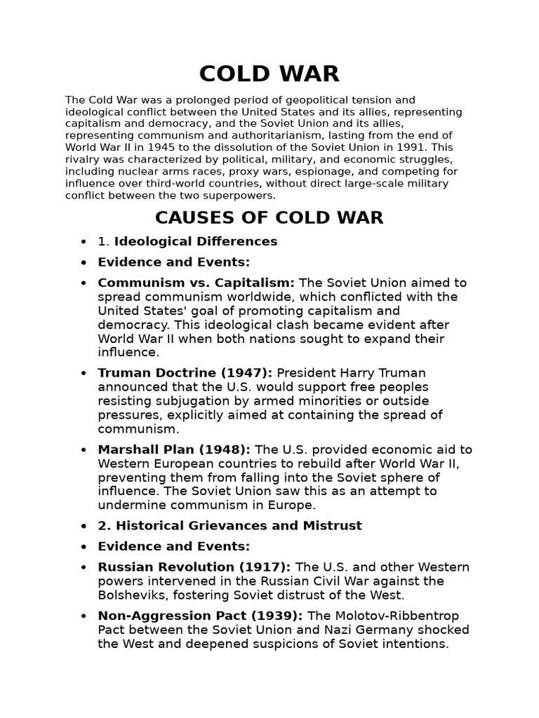 Cold War | PDF | Cold War | Soviet Union