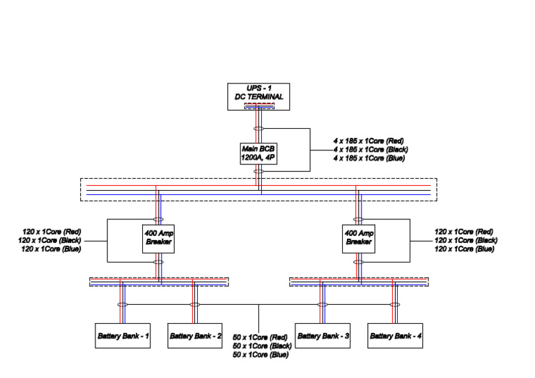 Battery Bank Schematic Drawing | PDF