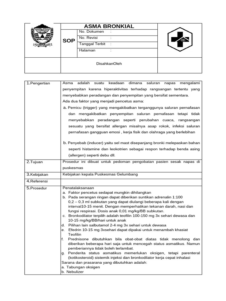 Sop Asma Bronkial | PDF