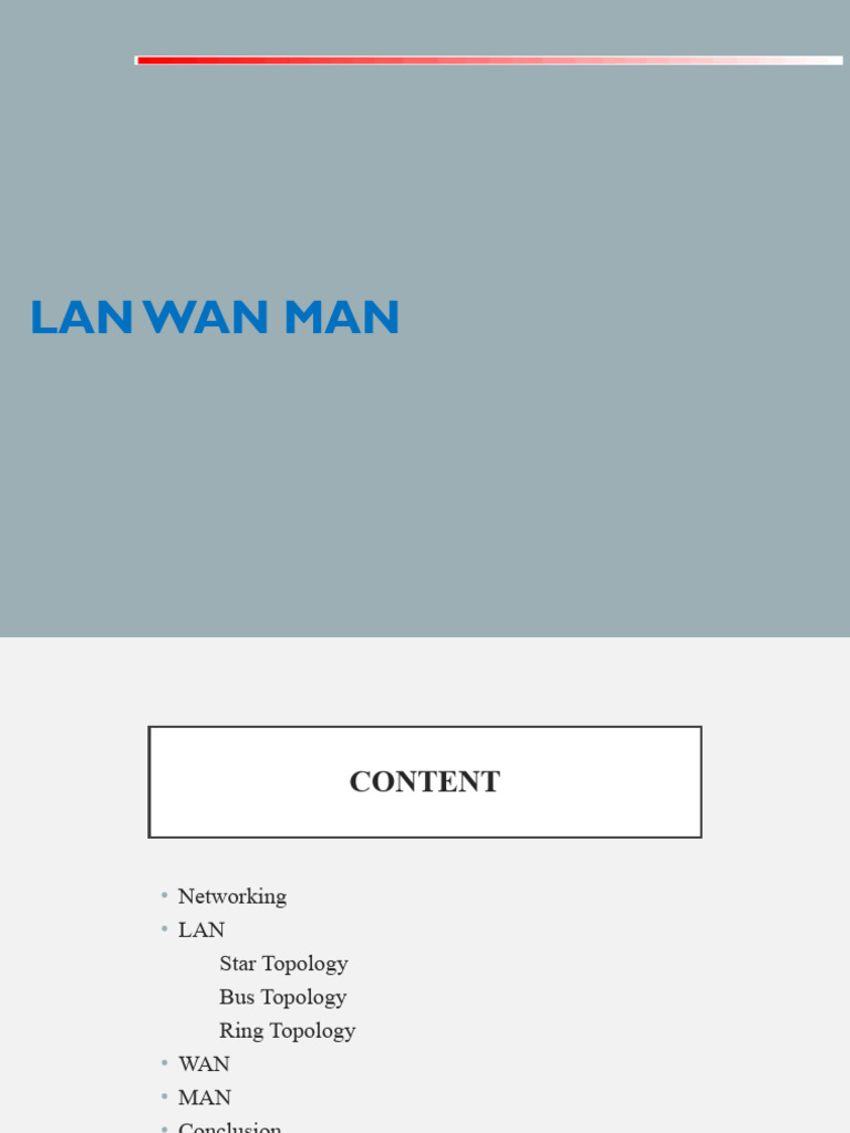 1.4 LAN WAN MAN | PDF | Computer Network | Network Topology