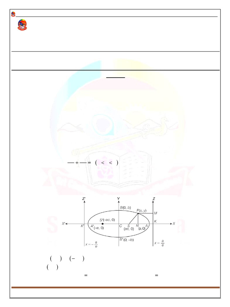 Ellipse | PDF | Ellipse | Perpendicular