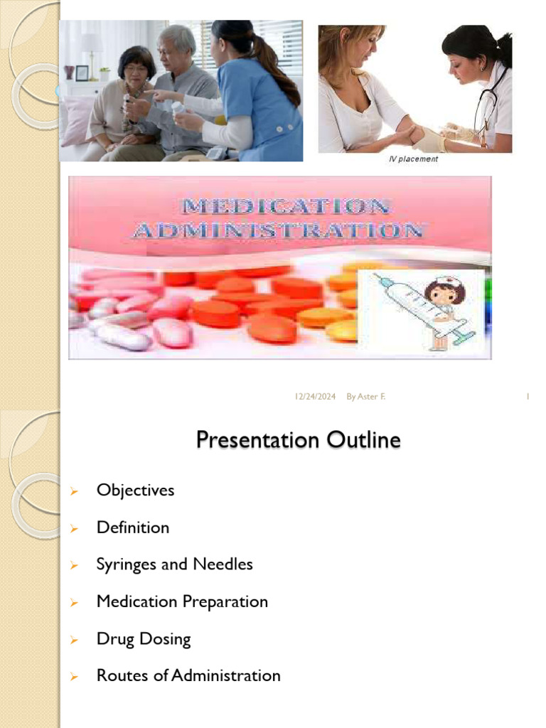 Medication Administration | PDF | Injection (Medicine) | Intravenous ...
