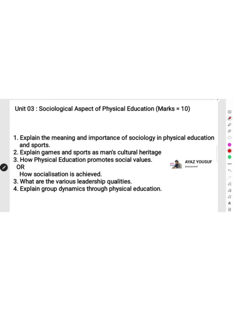 Physical Education Chapter 3 Notes | PDF