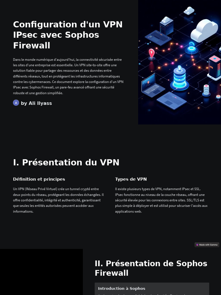 Configuration Dun VPN IPsec Avec Sophos Firewall | PDF | Réseau privé virtuel | Pare-feu ...