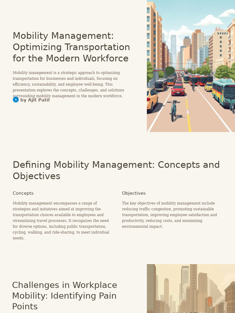 Mobility Management Optimizing Transportation For The Modern Workforce ...