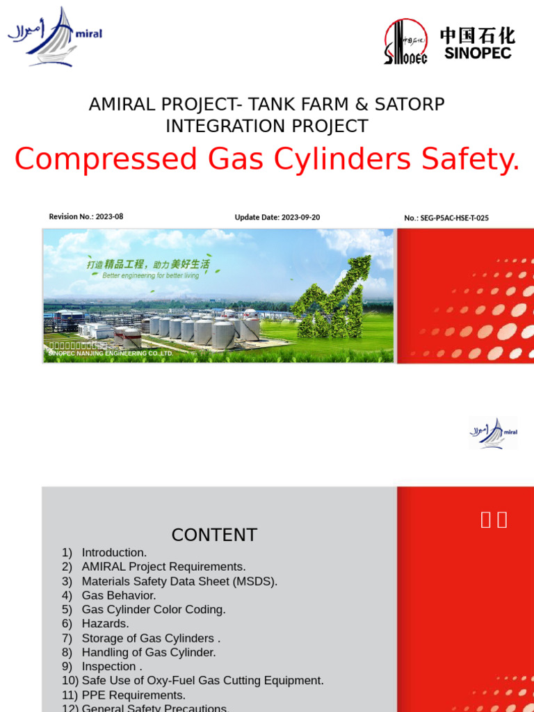 Compressed Gas Cylinder Safety Guide | PDF | Transparent Materials ...