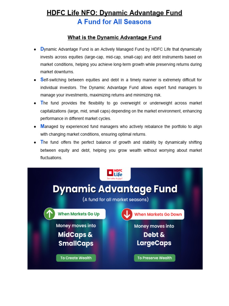 HDFC Dynamic Advantage Fund | PDF | Investment Management | Investing