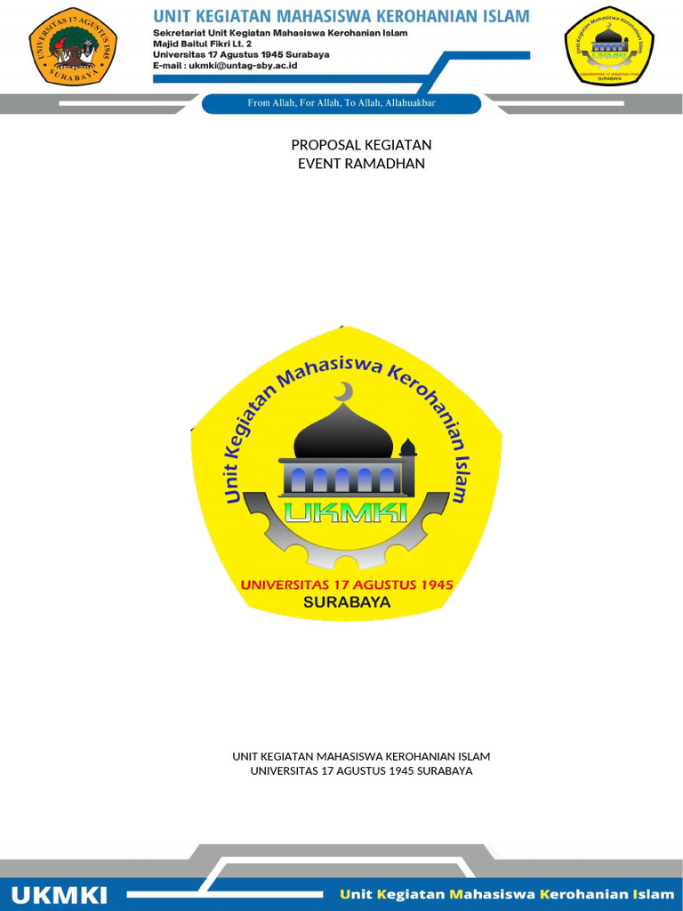 Event Ramadhan 2025 Untag Surabaya | PDF