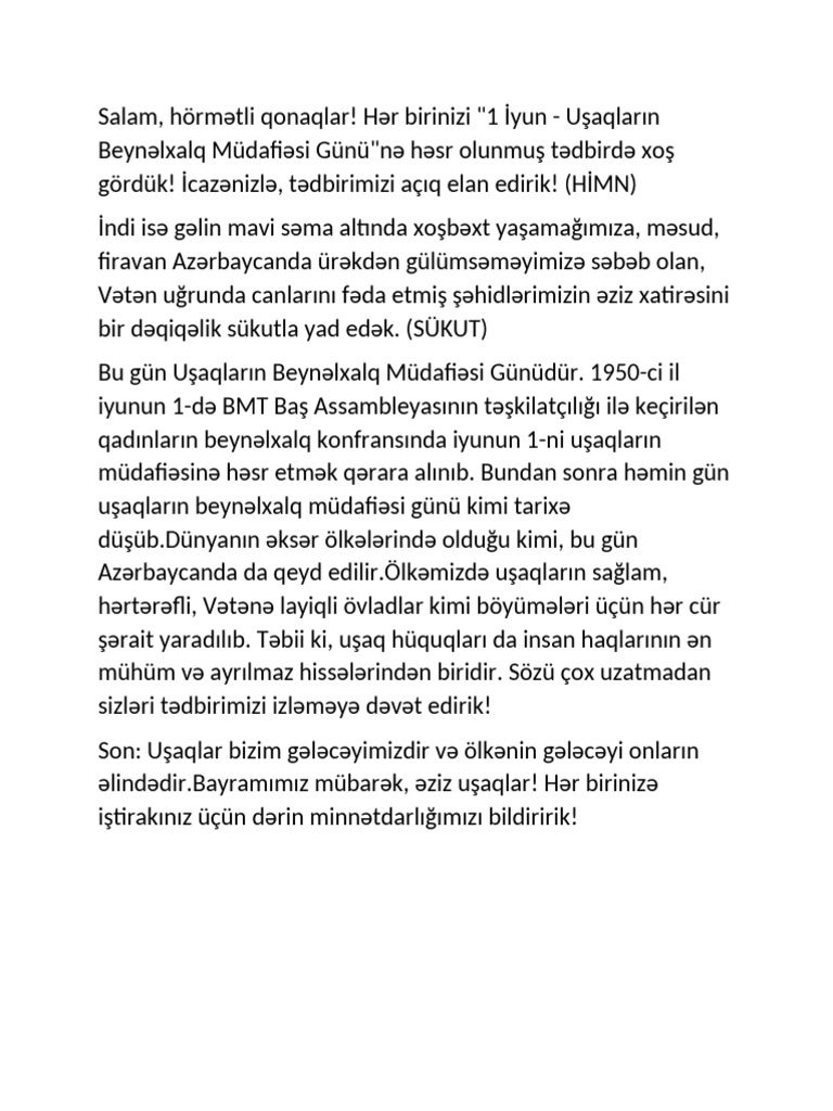 1 Iyun | PDF