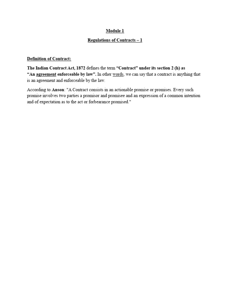 Essentials of Valid Contracts in India | PDF | Offer And Acceptance ...