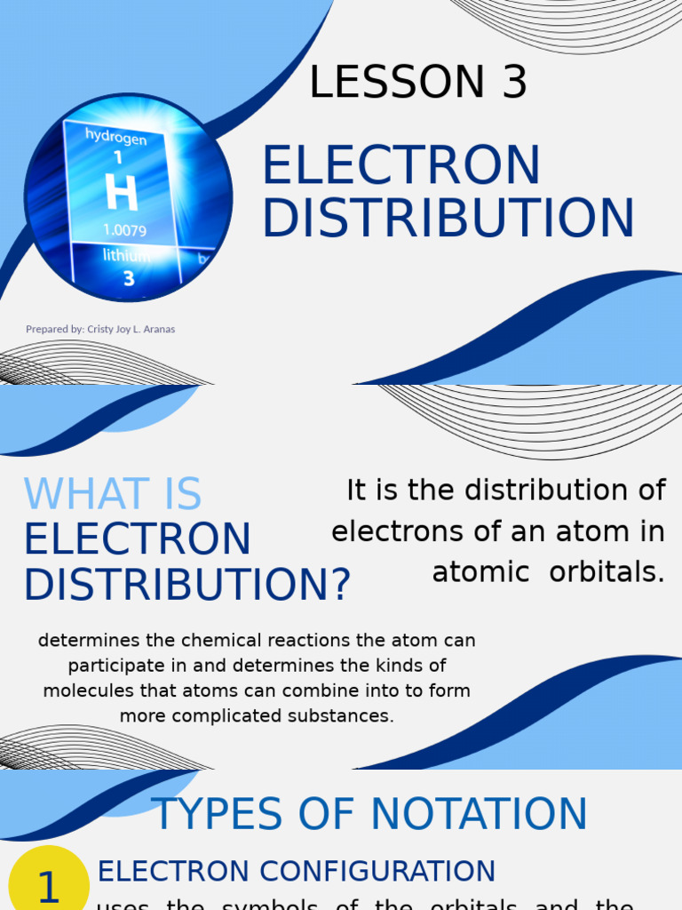 Understanding Electron Distribution | PDF