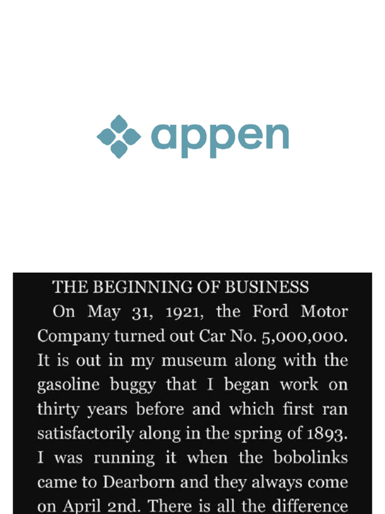 APPEN_LTD’S PROJECT FILE | PDF