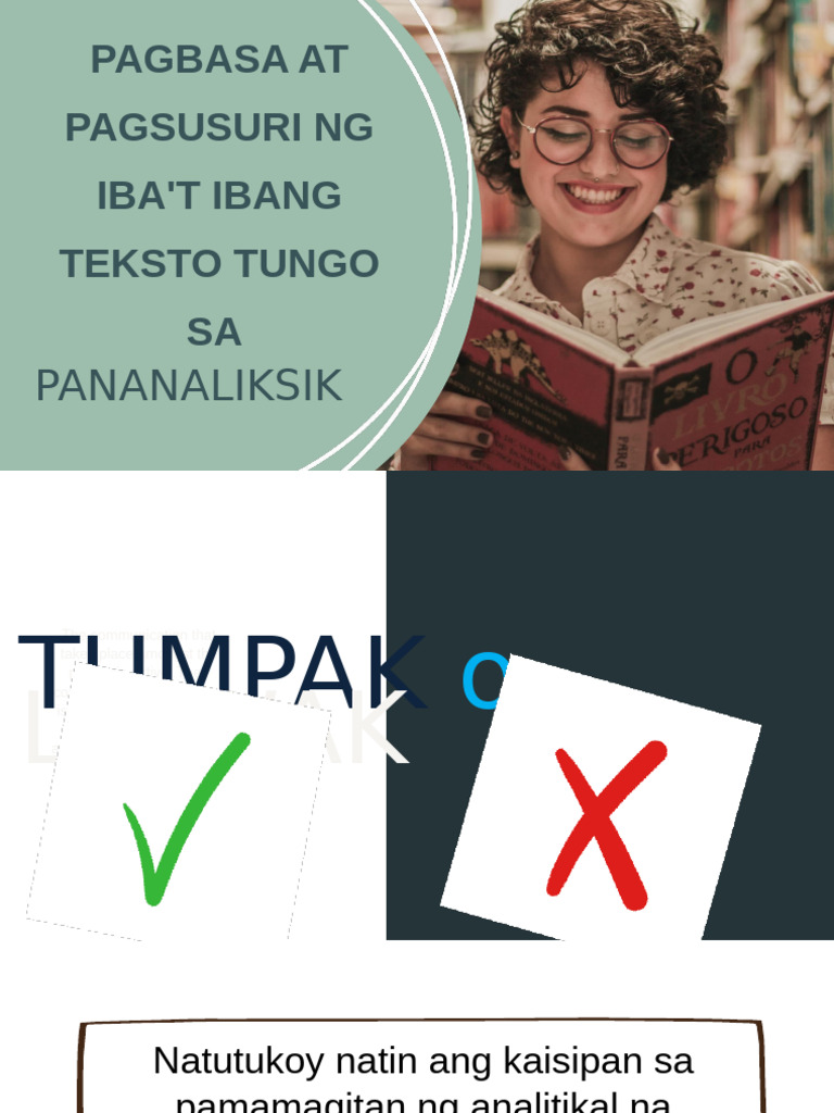 PAGBASA Week 1 | PDF