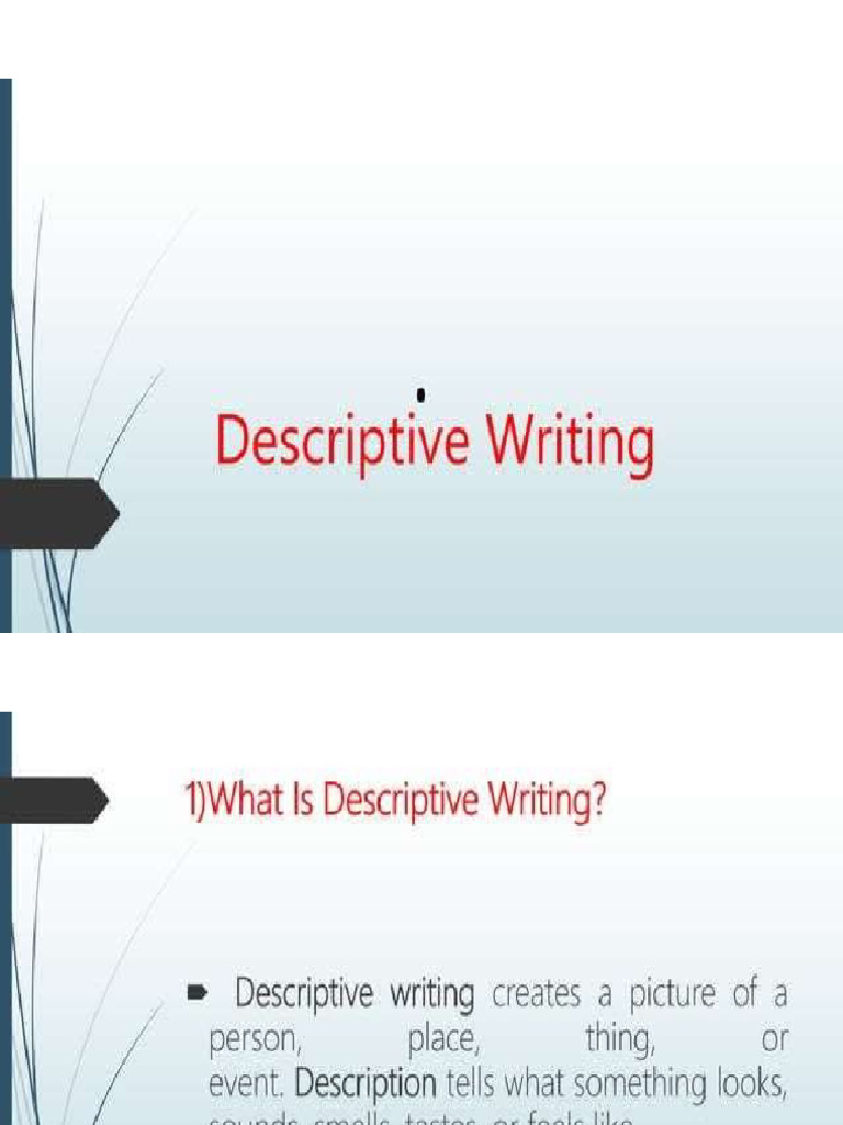 Descriptive Essay | PDF