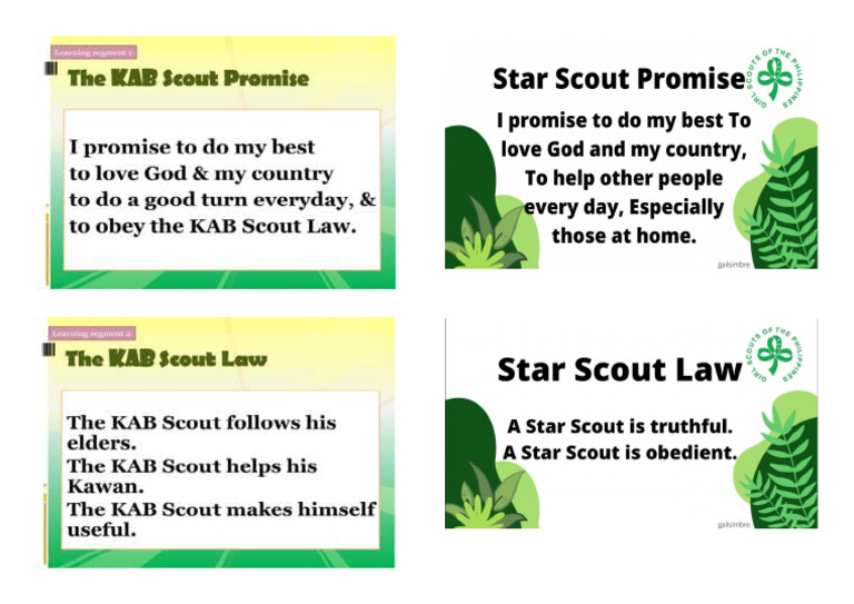 Kab_Star Scout Promise and Law | PDF