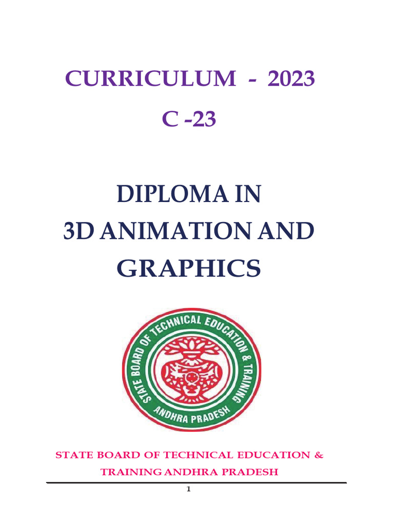 23 3D Animation | PDF | University And College Admission | Curriculum