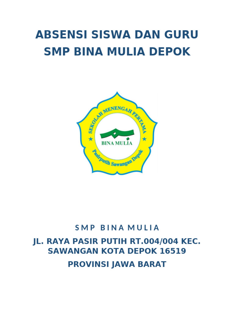 Contoh Absensi Siswa Dan Guru | PDF