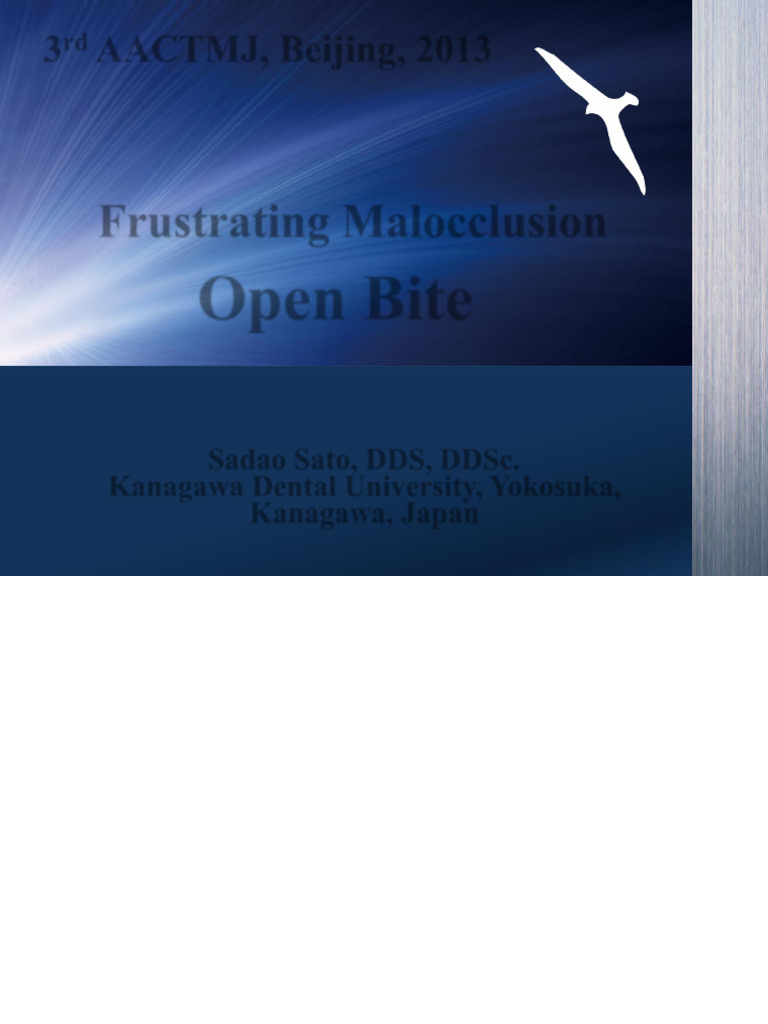 Open Bite, Different Types and Treatment 2013 | PDF | Orthodontics ...