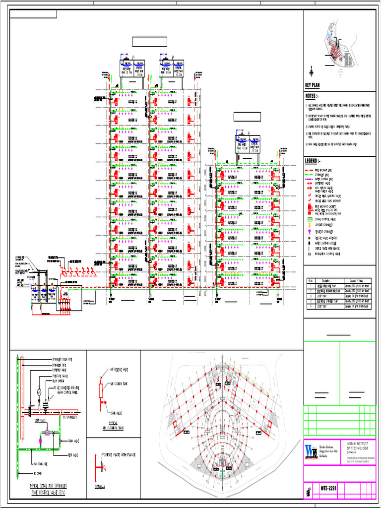 WTESL 2291 IIT Guwahati Fire Fighting Schematic 01 | PDF | Military ...