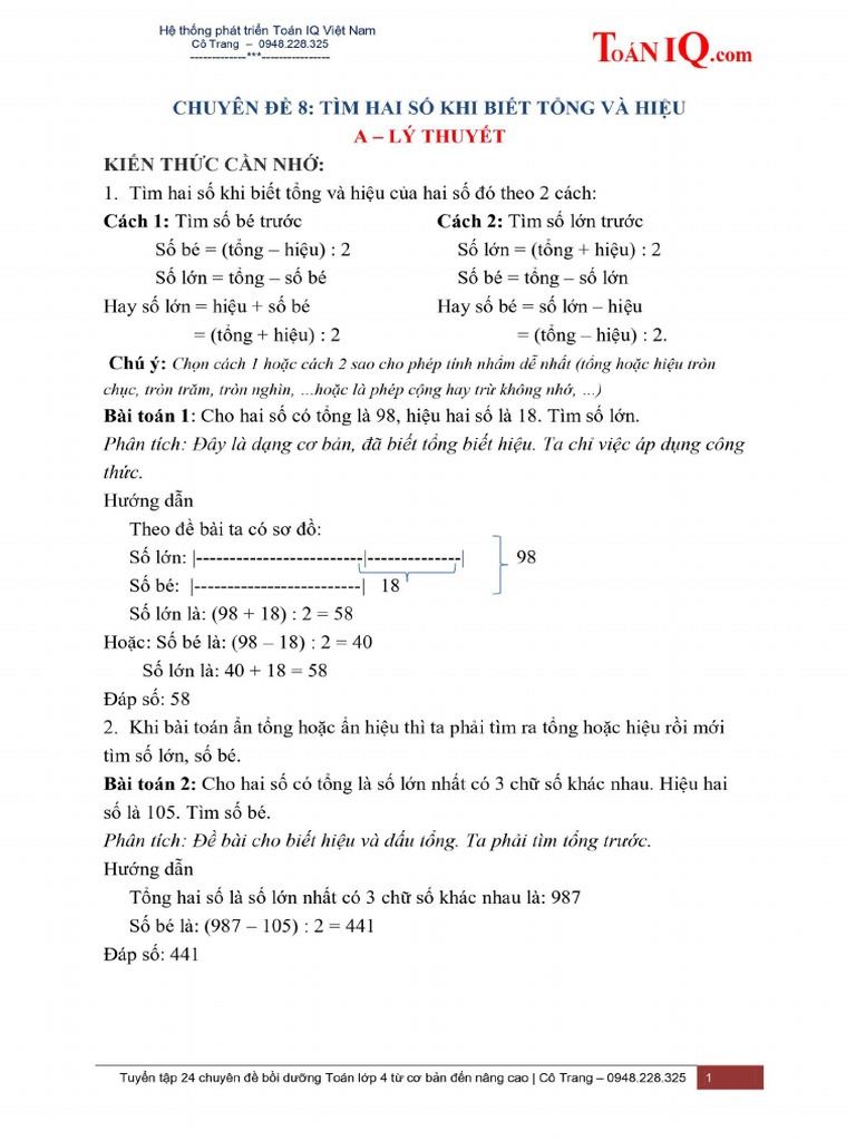 Chuyen de 8. Tong - Hieu | PDF