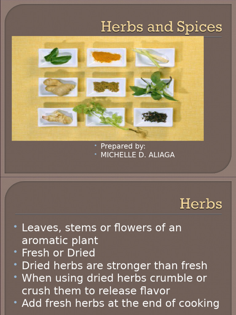 Herbs and Spices | PDF