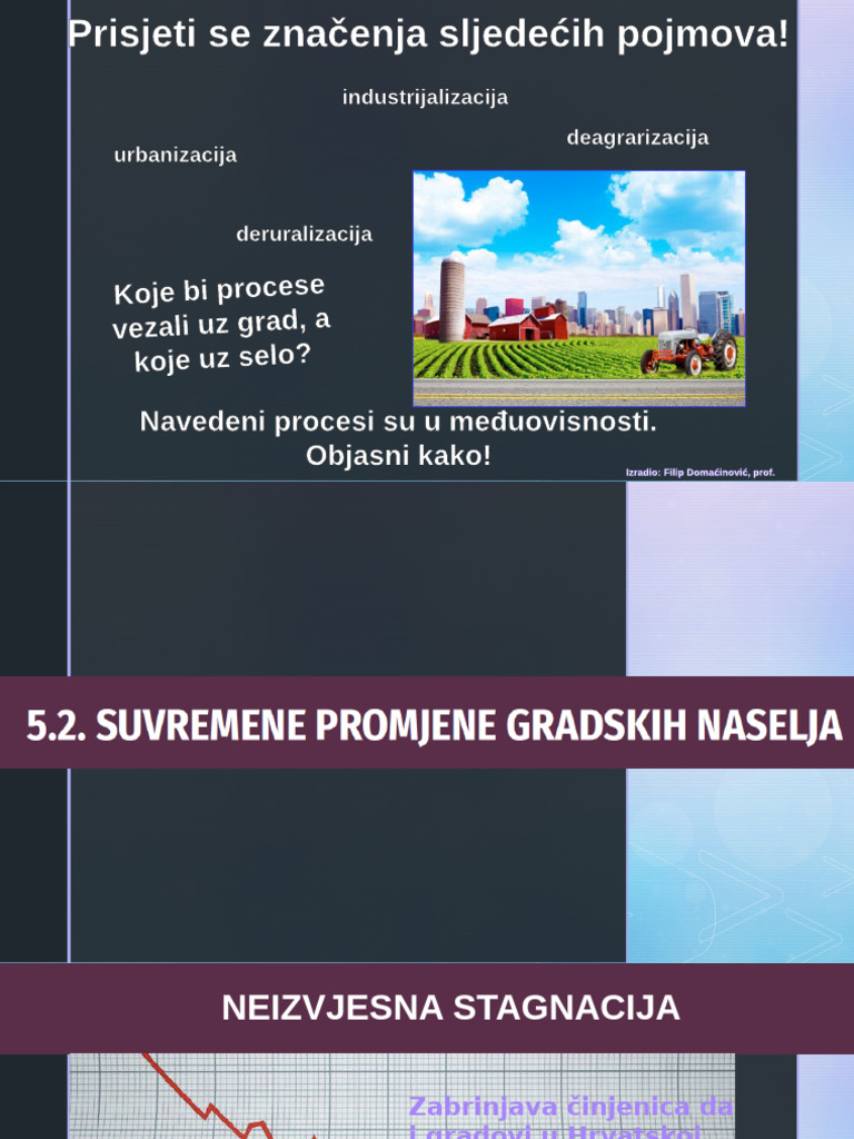 5.2. Suvremene Promjene Gradskih Naselja | PDF