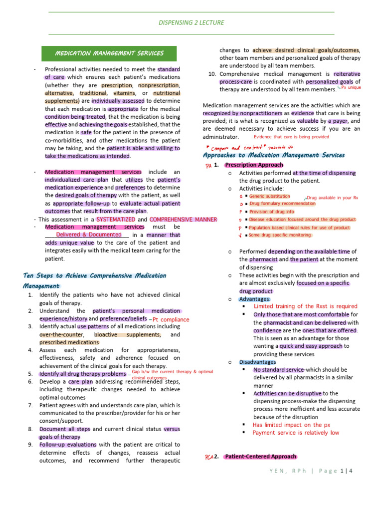 Disp 2 Lec | PDF | Pharmacy | Medical Prescription