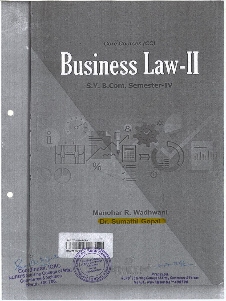 Business Law II Sy Bcom SEm IV | PDF