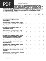 Perceived Stress Scale pss-10 PDF | PDF