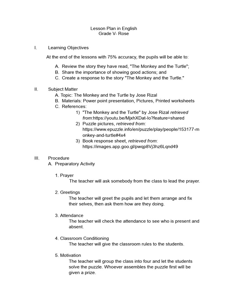 Group 8 LP Book Response Strat | PDF | Teachers | Lesson Plan