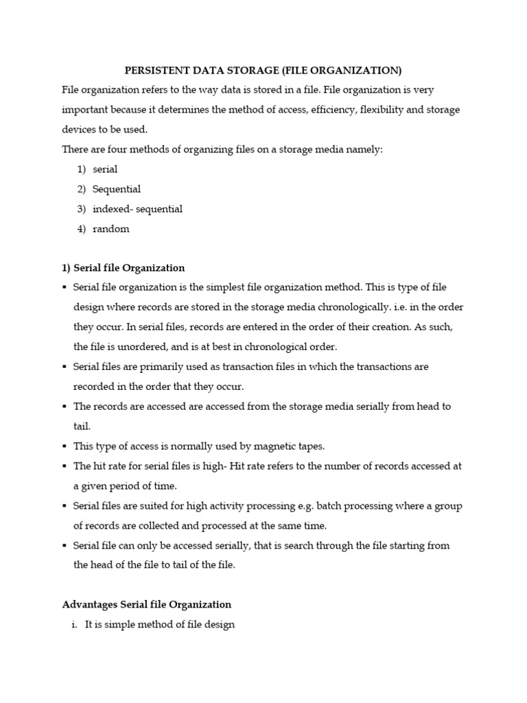 Week 14 Persistent Data Storage | PDF | Computer Data Storage | File System