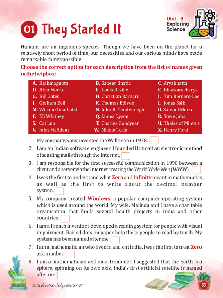 Knowledge Booster 5 Unit-6 | PDF | Human Body | Eclipse