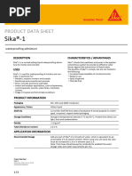 Sikashield w159 Ed15mm | PDF | Adhesive | Polyethylene