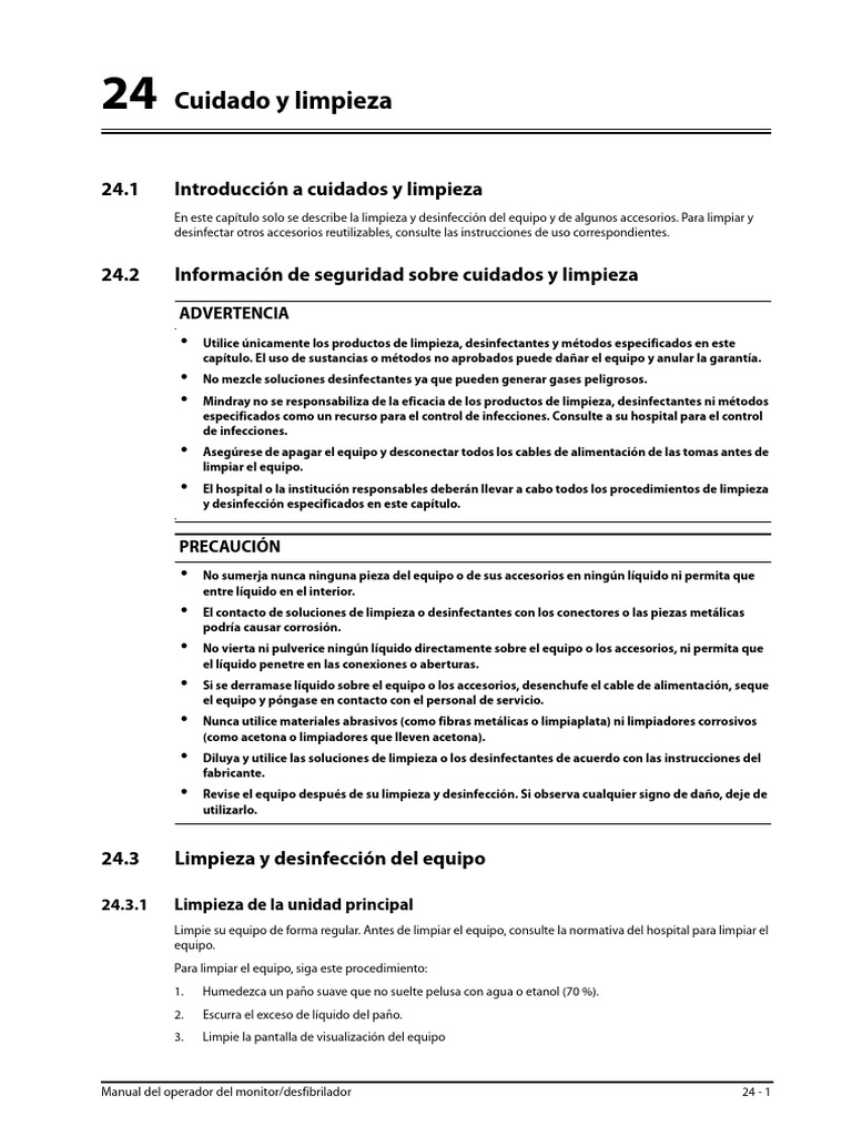 Protocolo Limpieza y Desinfección | PDF | Blanqueador | Conector eléctrico