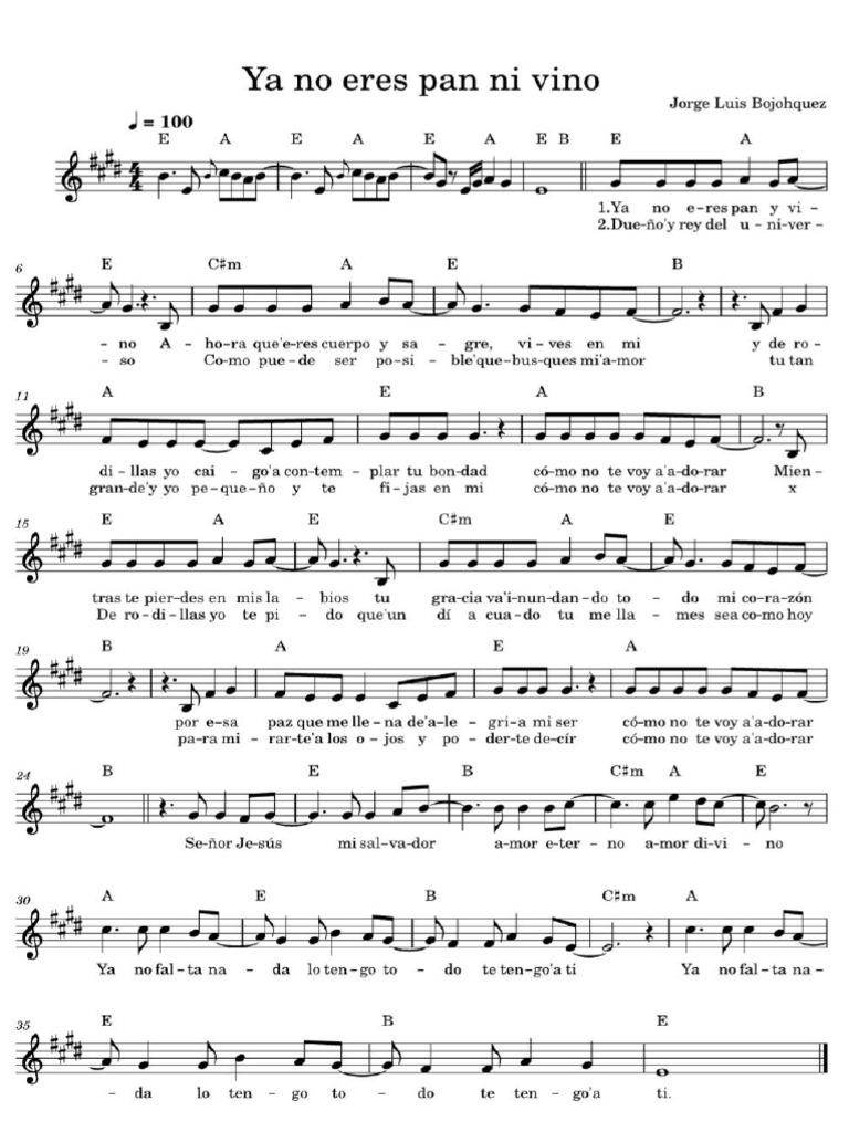 Ya no eres pqn y Vino | PDF