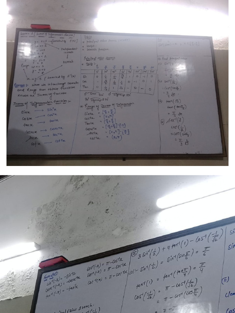 Inverse Of Trigonometry Pdf