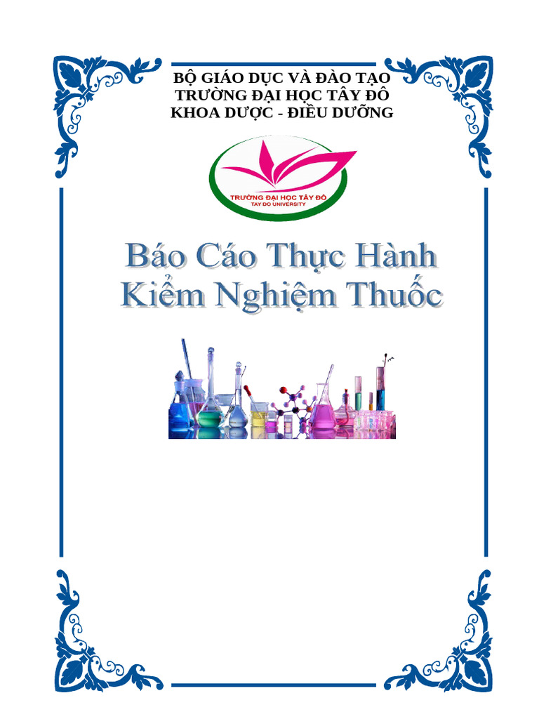 [123doc] Bao Cao Thuc Hanh Kiem Nghiem Thuoc | PDF
