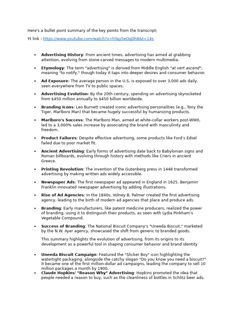 Evolution of Advertising Through History | PDF | Advertising | Brand