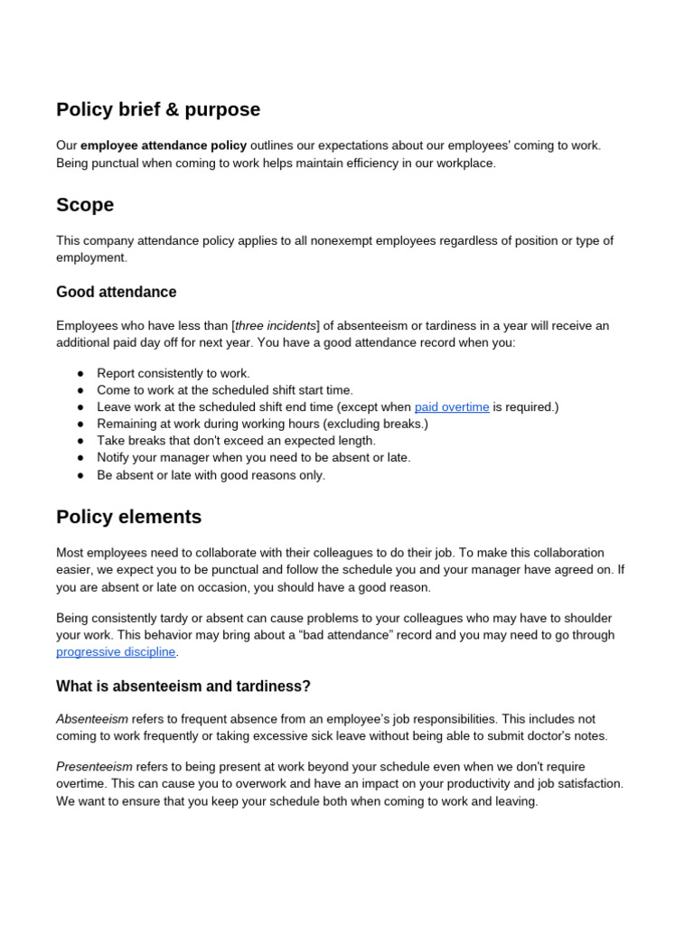 HR Employee Policy 101 | PDF | Employment | Working Conditions