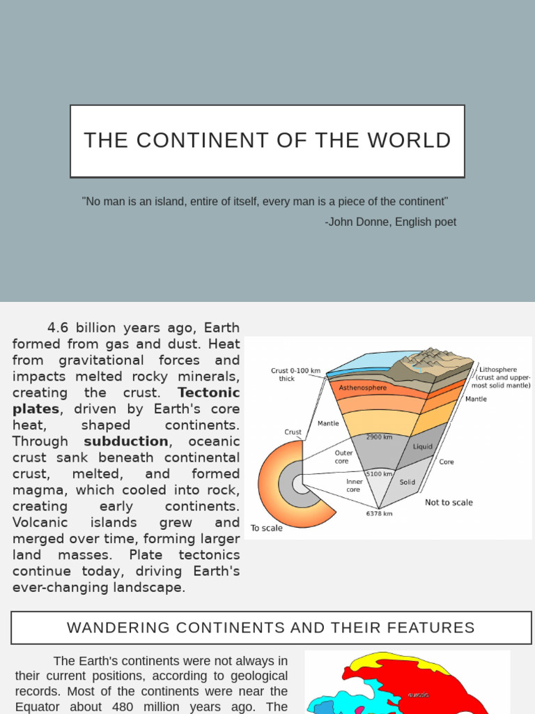 Unit 4 - Lesson 1 - The Continent of The World | PDF | Continent ...